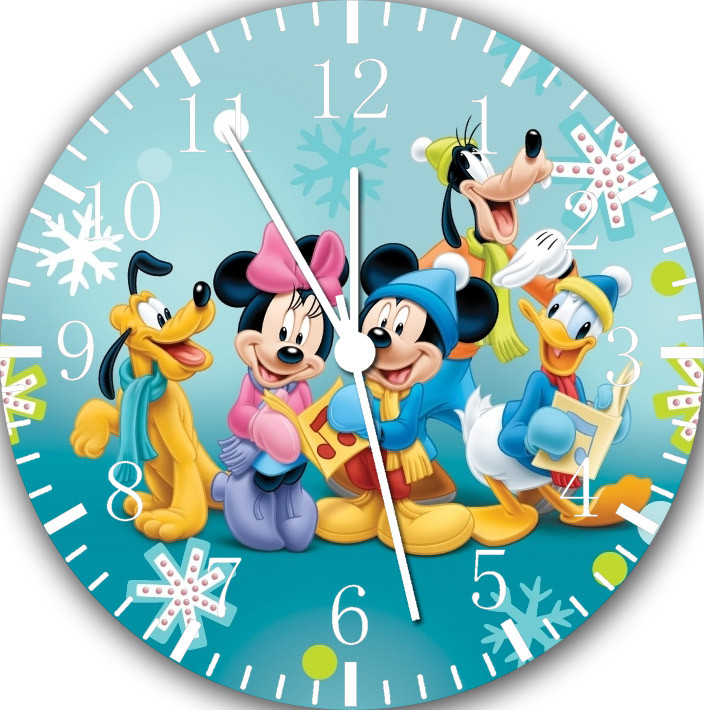 Disney Mickey Mouse Frameless Borderless Wall Clock For Gifts or Home ...