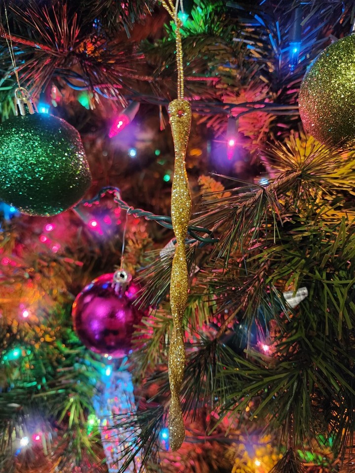 Christmas Ornaments ICICLES Gold Glittered Shatterproof Decoration Set ...