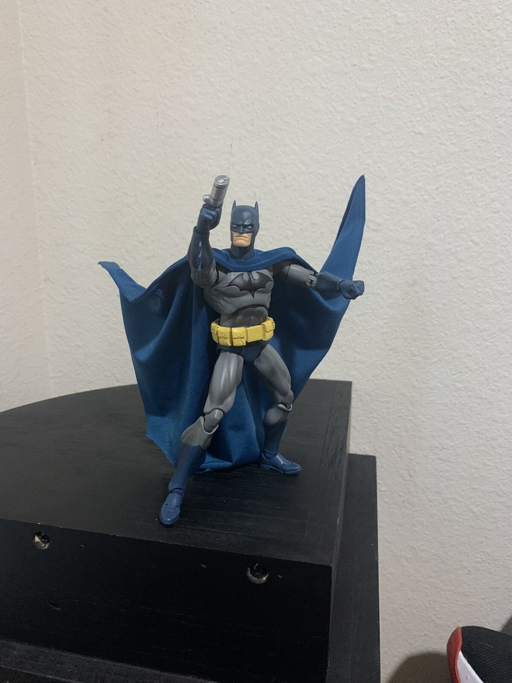Custom Batman Mafex Hush Drape Cloth Wired Cape 1/12 Dc Multiverse NOT ...