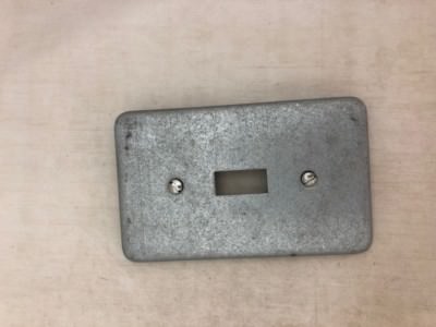 Appleton Steel Single Gang Switch Cover | eBay