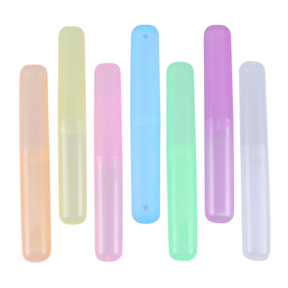 42 Pcs Travel Toothbrush Box Portable Toothbrushes Case Breathable ...