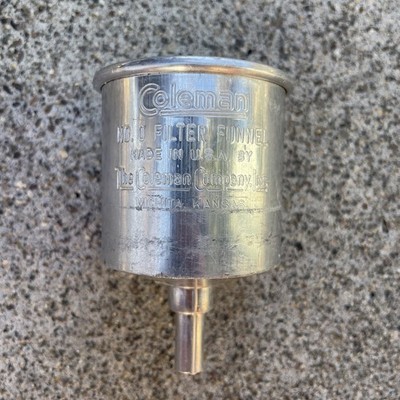 Vintage Coleman No. 0 Aluminum Fuel Filter Funnel No Box | eBay