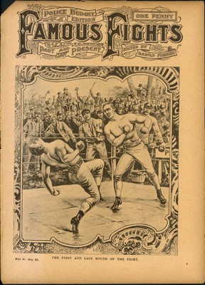 1901 Famous Fights Past and Present #21 Boxing Pub. Bob Fitzsimmons vs ...