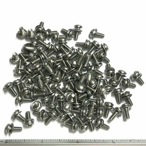(PKG of 100) 6-32 x 3/8" SEMS Screw, Square Cone Washer, Phillips Pan ...