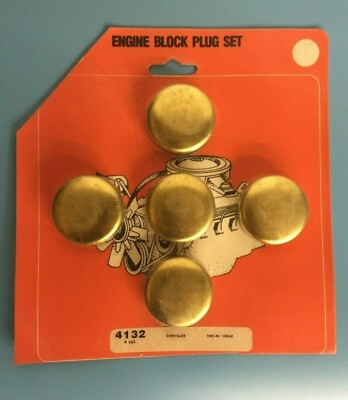 NOS FOR CHRYSLER 4 CYL ENGINE BLOCK PLUG SET 1981-84, 135 CID | eBay
