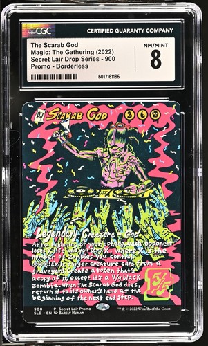 THE SCARAB GOD DJ Secret Lair Borderless Promo CGC 8 MTG EDH ...