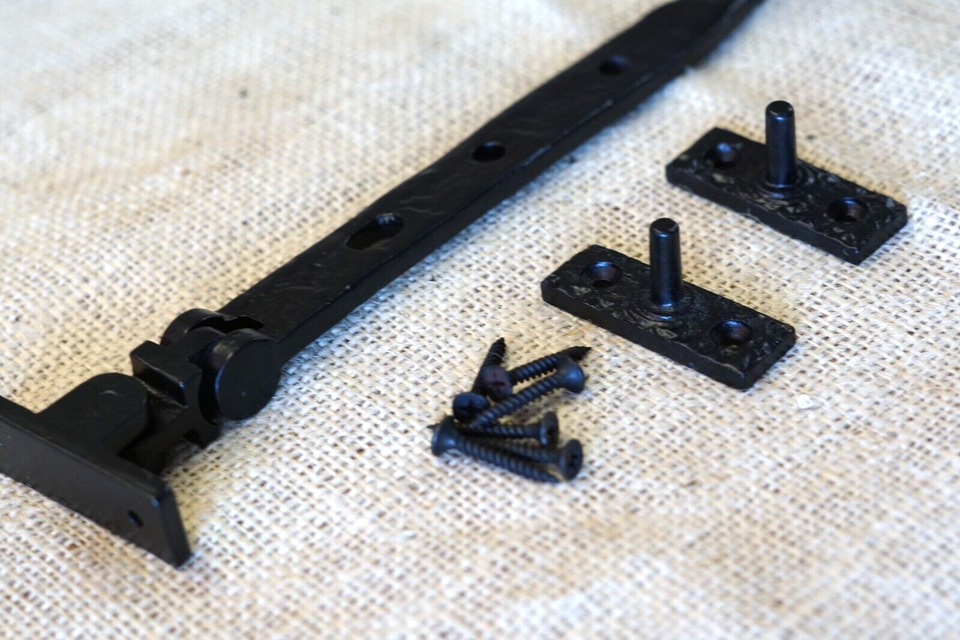 Casement Window Lid Stay 9 inch Arm Latch Catch Adjustable Forged Iron ...