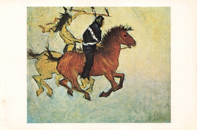 Postcard Western Art Pierre Bonnard "Peaux Rouges" (c. 1895) French ...