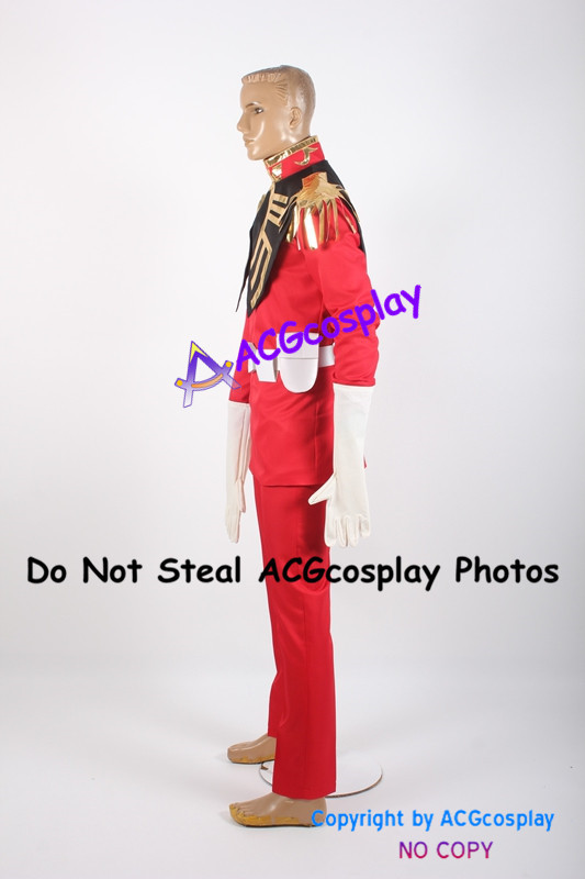 Gundam Mobile Suit Gundam Char Aznable Cosplay Costume include belt ...