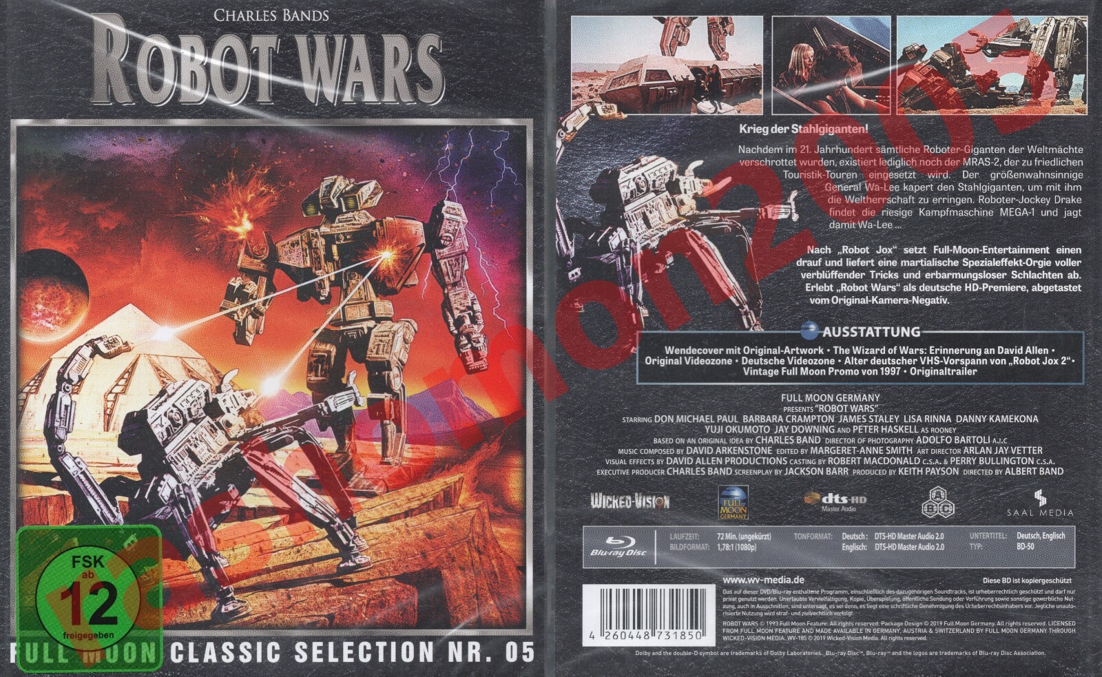 Blu-Ray ROBOT WARS 1993 Don Michael Paul Barbara Crampton Full Moon ...