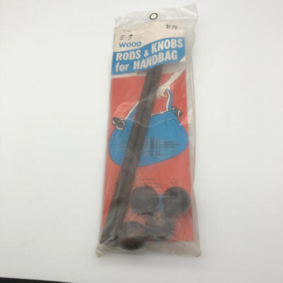 Vintage E-Z Wood Rods & Knobs for Handbag Purse Making Brown | eBay
