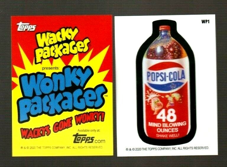 2020 Wacky Packages New Series July Week 1 Wonky Packages "POPSI~COLA ...
