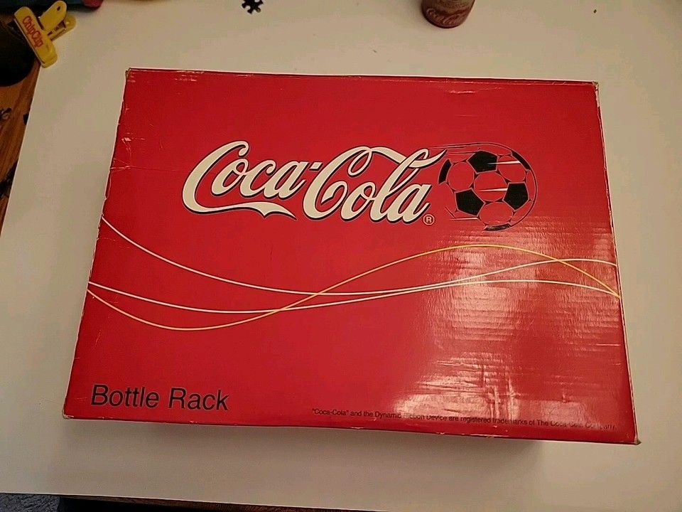 Coca Cola Bottle Rack Soccer Bottle Dynamic Ribbon Device Display 13x10 ...