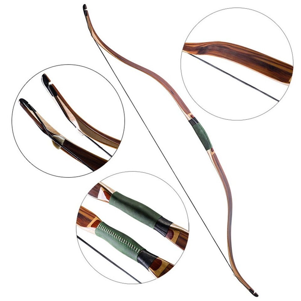 AF Archery 50'' Turkish Bow Wooden Recurve Bow Horseback Bow for ...