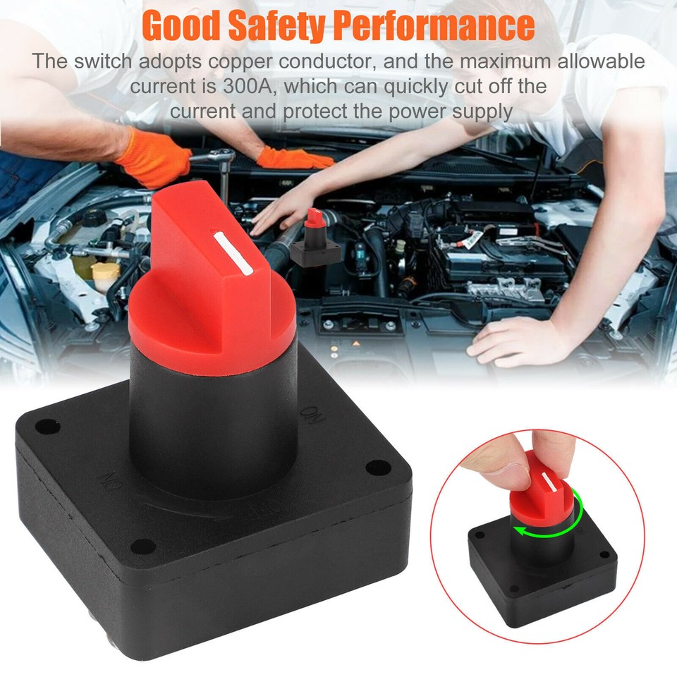 300A Battery Kill Switch Disconnect Isolator Power Cut OFF Car Boat ...