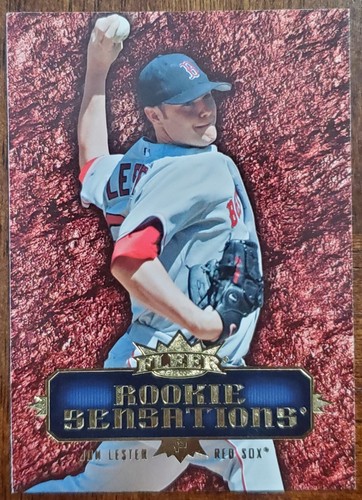 2007 FLEER ROOKIE SENSATIONS JON LESTER ROOKIE BOSTON RED SOX CARD #RS ...