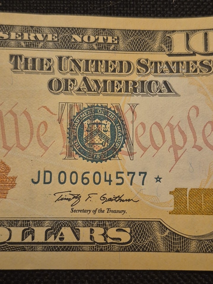 2009 10$ **STAR NOTE ** Low Repetitive 00 Serial. Crisp Note!! | eBay