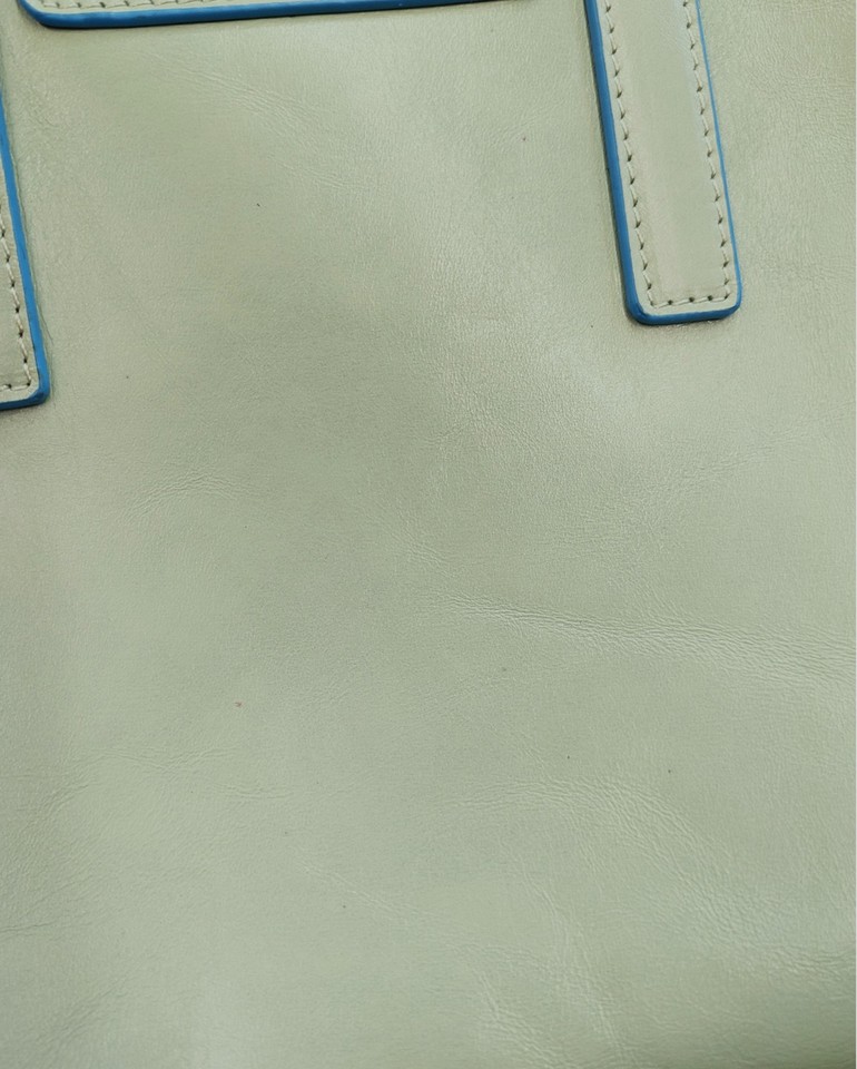 RRP€350 PIQUADRO Leather Tote Bag Logo Detachable Strap Magnetic Snap ...