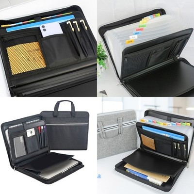 Travel File Folder with Handle, Document Organiser Folder Business File ...