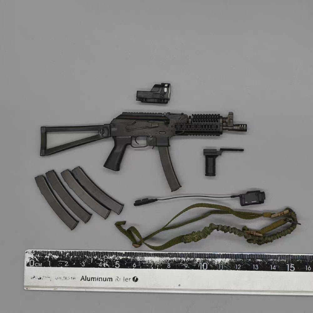 DAMTOYS DAM 78059 1/6 RUSSIAN SPETSNAZ MVD PP-19-01 Vityaz Submachine ...