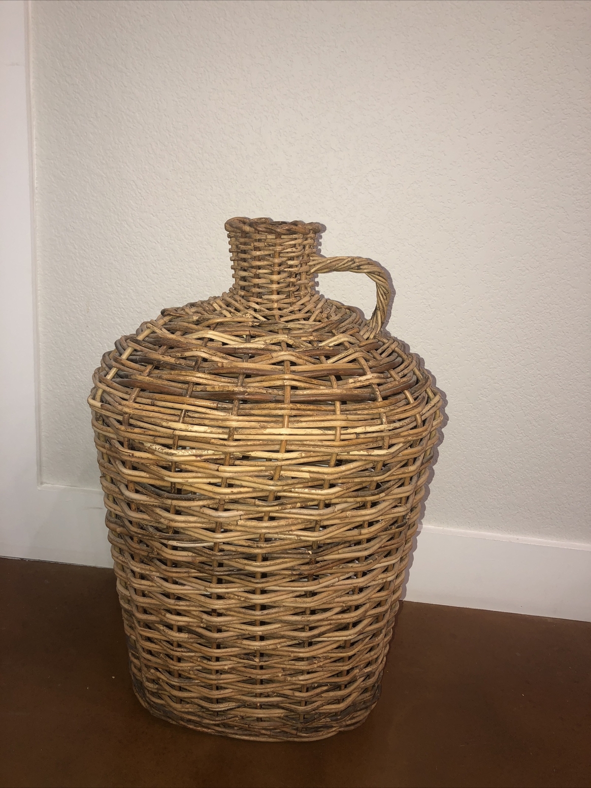 25” Tall Large Wicker Jug/Basket | eBay