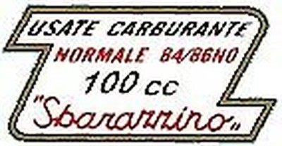 Transfer To Dry Sticker Tank Morini SBARAZZINO 100 Logo Petrol AD8800 ...