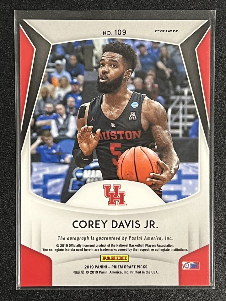 Prizm Draft Picks 2019 RC Rookie Silver Prizm Autograph Auto Corey ...