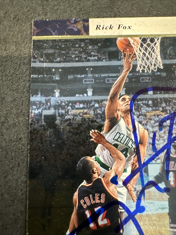 Rick Fox Signed 1995-96 Upper Deck SP Basketball Card Boston Celtics ...