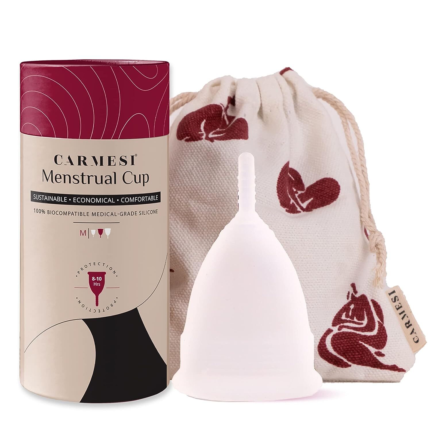 Carmesi Menstruation Tasse für Damen Mittlere Größe 1 Teile | eBay UK
