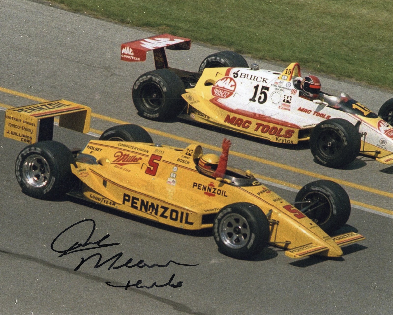 Rick Mears signed Indycar 8x10 photo autographed Indianapolis 500 ...