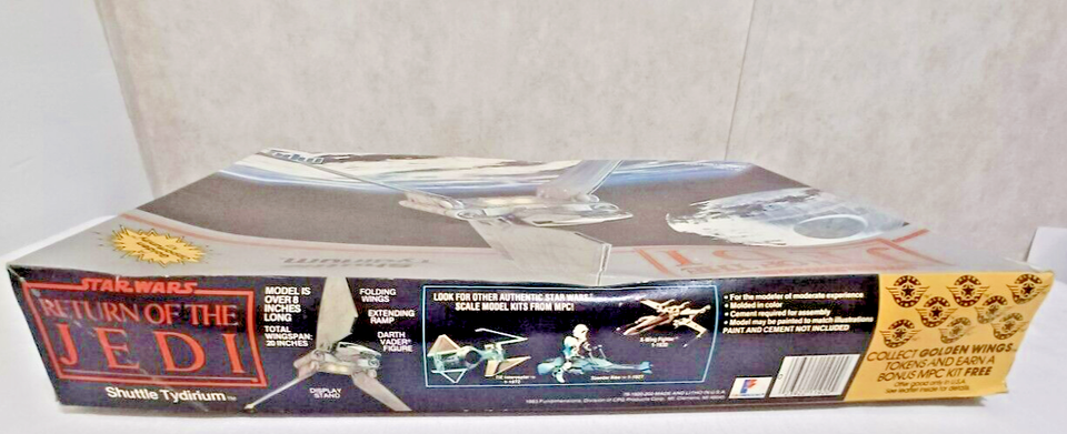 Vintage Shuttle Tydirium STAR WARS Return Of The Jedi Model Kit 1983 ...