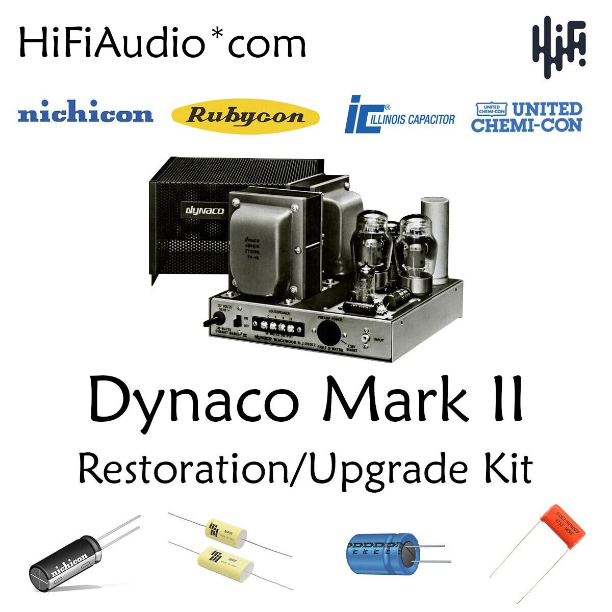 Dynaco Mark II MKII Tube Amp Restoration Kit repair upgrade filter ...