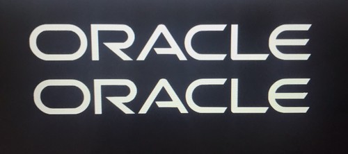 Two oracle White Or Black Stickers Decals Vinyl Size 18cm | eBay