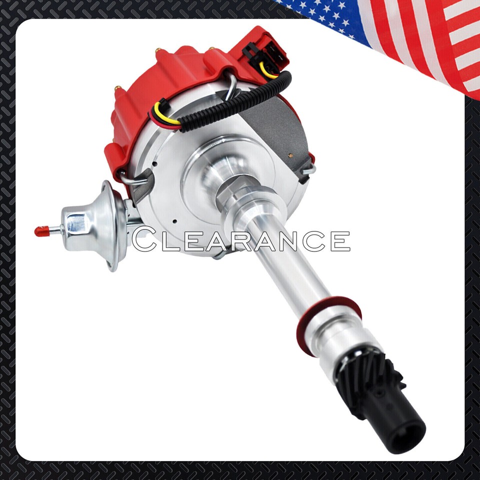 HEI Distributor +Wire +Pigtail for Chevy w/65K Volt 9000RPM 350 454 SBC ...