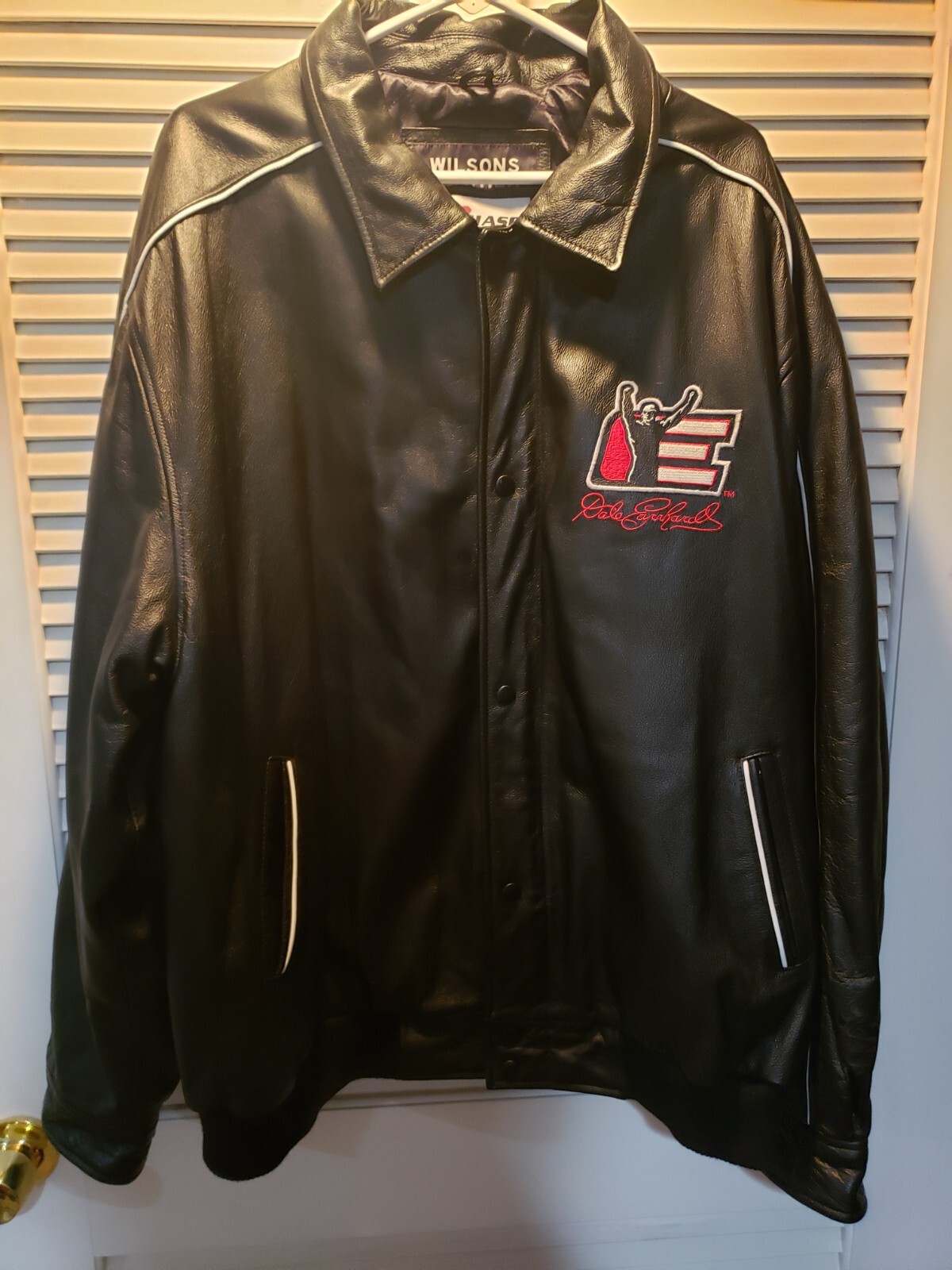 Nascar Dale Earnhardt Leather Jacket Chase Authentic sz 2xl | eBay
