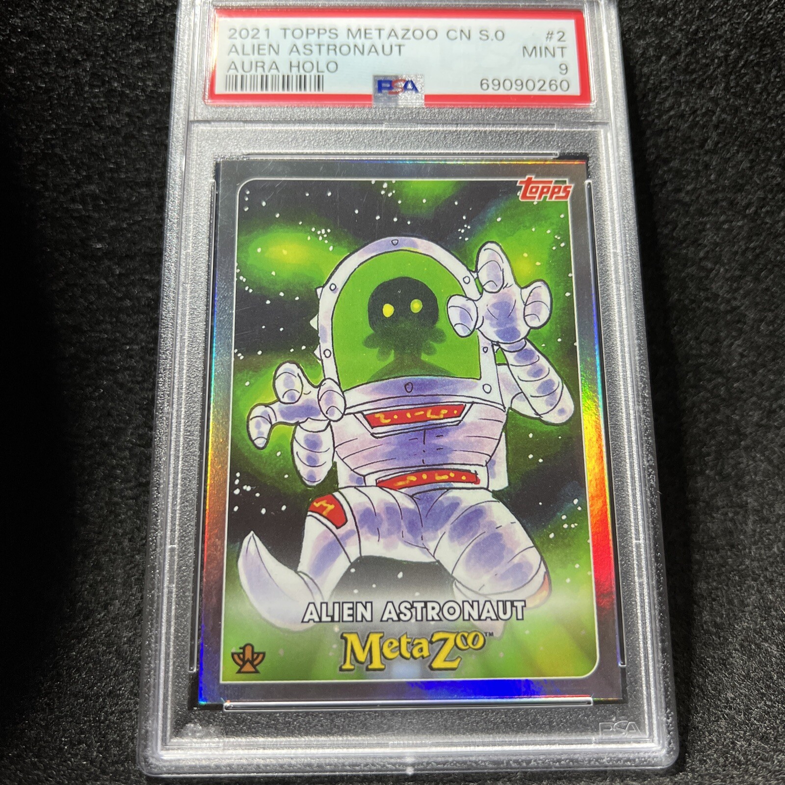 MetaZoo ALIEN ASTRONAUT #2 Holo Aura (Topps Series 0 Cryptid Nation ...