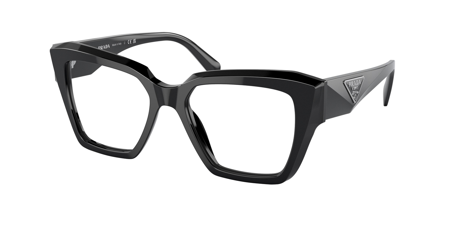 NEW Prada 09ZV Eyeglasses 1AB1O1 Black 100% AUTHENTIC | eBay