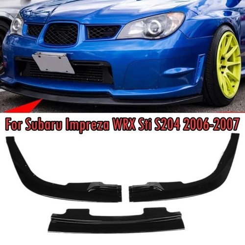 S204 Car Front Bumper Spoiler Lip For Subaru Impreza WRX Sti S204 2006 ...