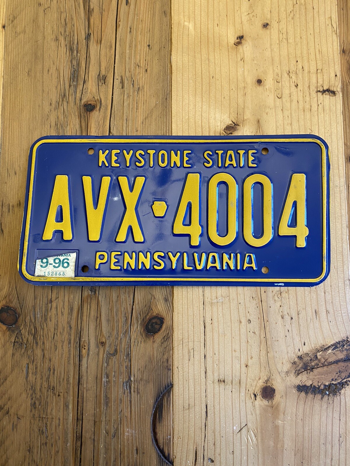 Vintage Pennsylvania Keystone State US Car License Plate AVX 4004 | eBay