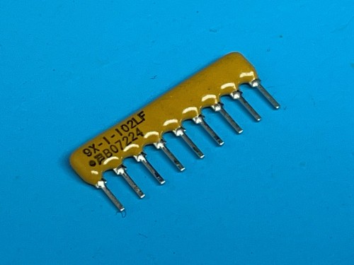 9X-1-102LF Fixed Network Resistor, 1 kohm, 4600X Series, 8 Elements ...