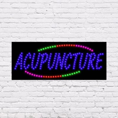 LED Acupuncture Sign | Light Up Sign | 11"H x 27"W x 2"D | eBay