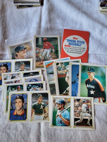 1987 Topps Mini Stickers, 14 Cards/stickers Ozzie Smith, Mattingly, And ...