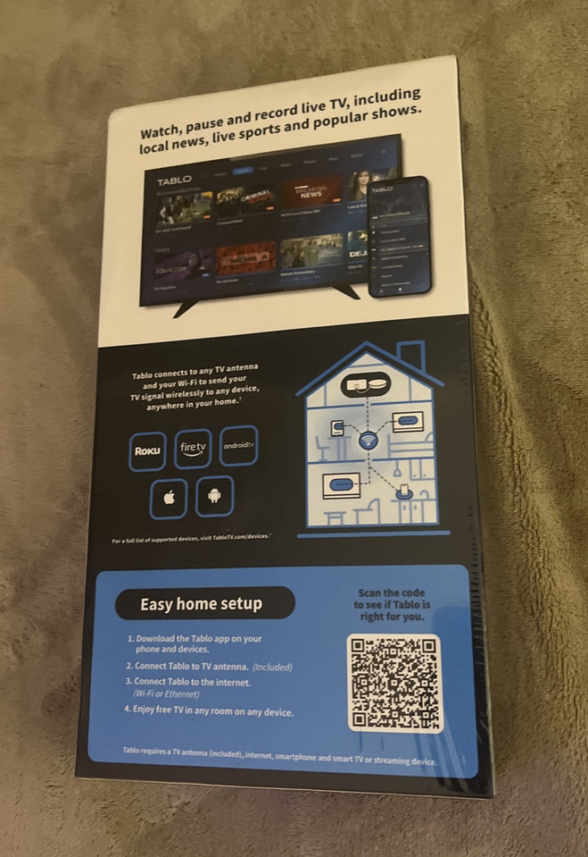 New Tablo TV Total System Antenna Record DVR TF1282B-AN-01-CN | eBay