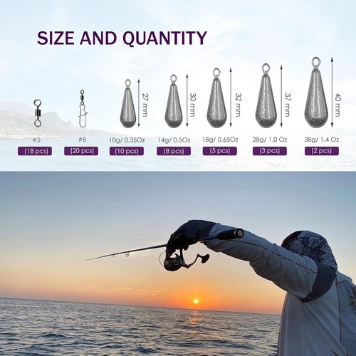 Fishing Sinkers and Weights Bass Casting Sinker Plomos para Pescar Lead Gray | eBay