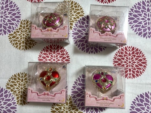 Sailor Moon Miniature Tablet Set 4pcs Crystal Star & Cosmic Heart ...