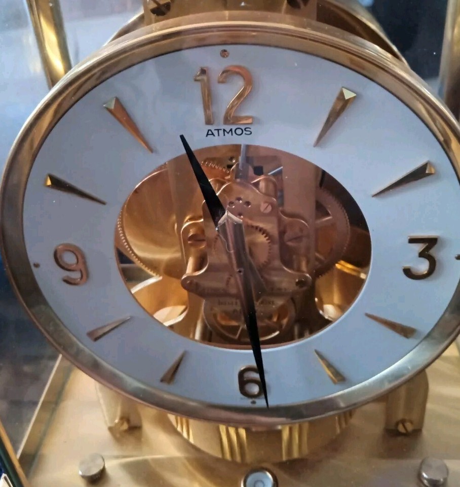Beautiful 1980's Jaeger LeCoultre ATMOS 528-8 Clock- Working! | eBay