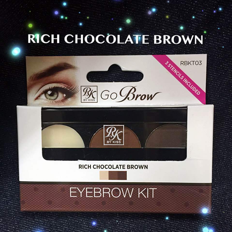 RUBY KISSES GO BROW EYEBROW KIT 3 STENCILS INCLUDED IN EACH COLOR | eBay