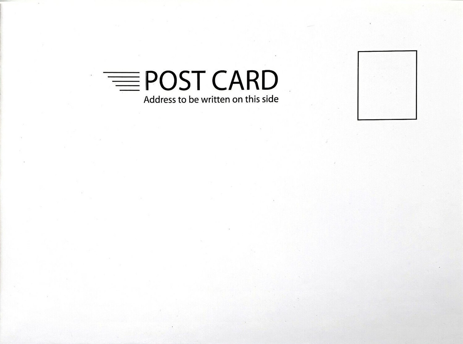 48 Blank White Postcards Holiday Postal Greetings Card Pad Plain 140mm ...