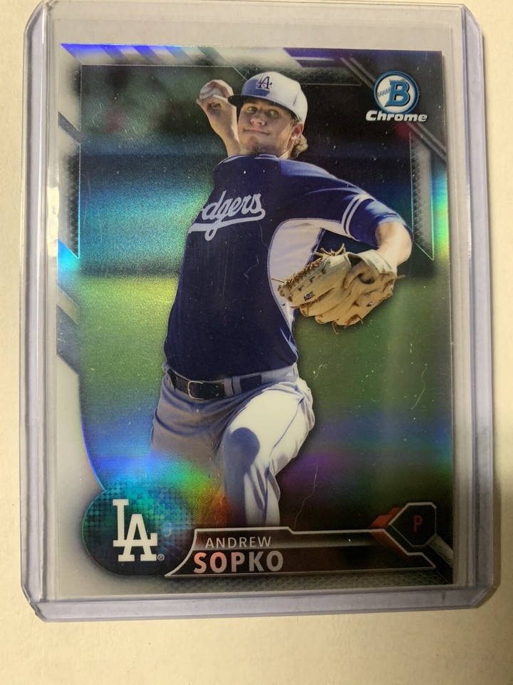 Andrew Sopko RC LOT 3x 2016 Bowman Draft Refractor Chrome & Base # ...