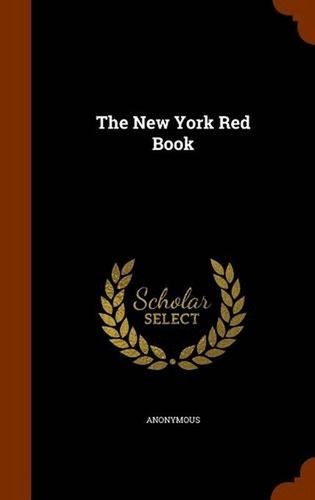The New York Red Book by Anonymous (English) Hardcover Book ...